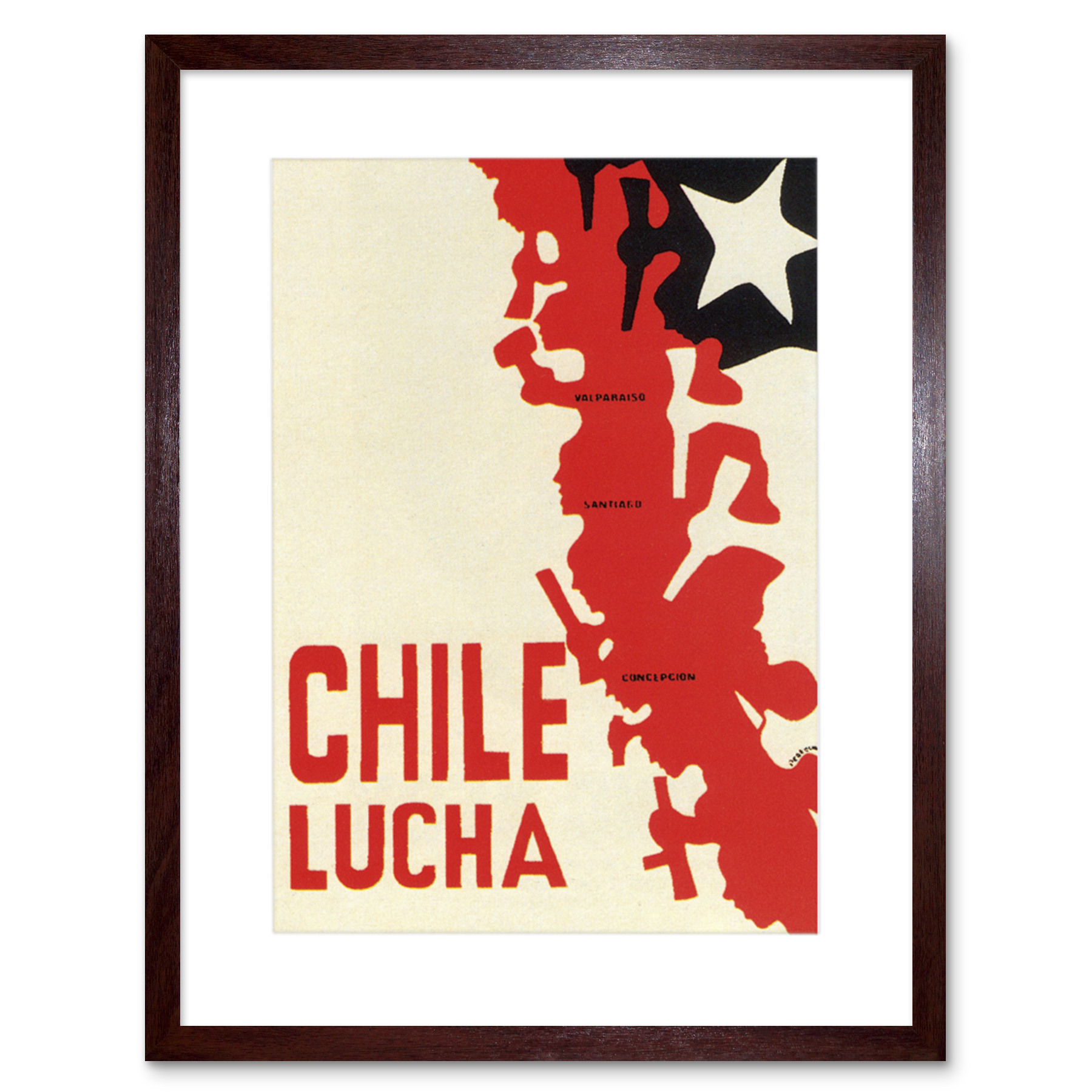 Propaganda Chile Freedom Pinochet Fight Revolution War Framed Wall Art ...