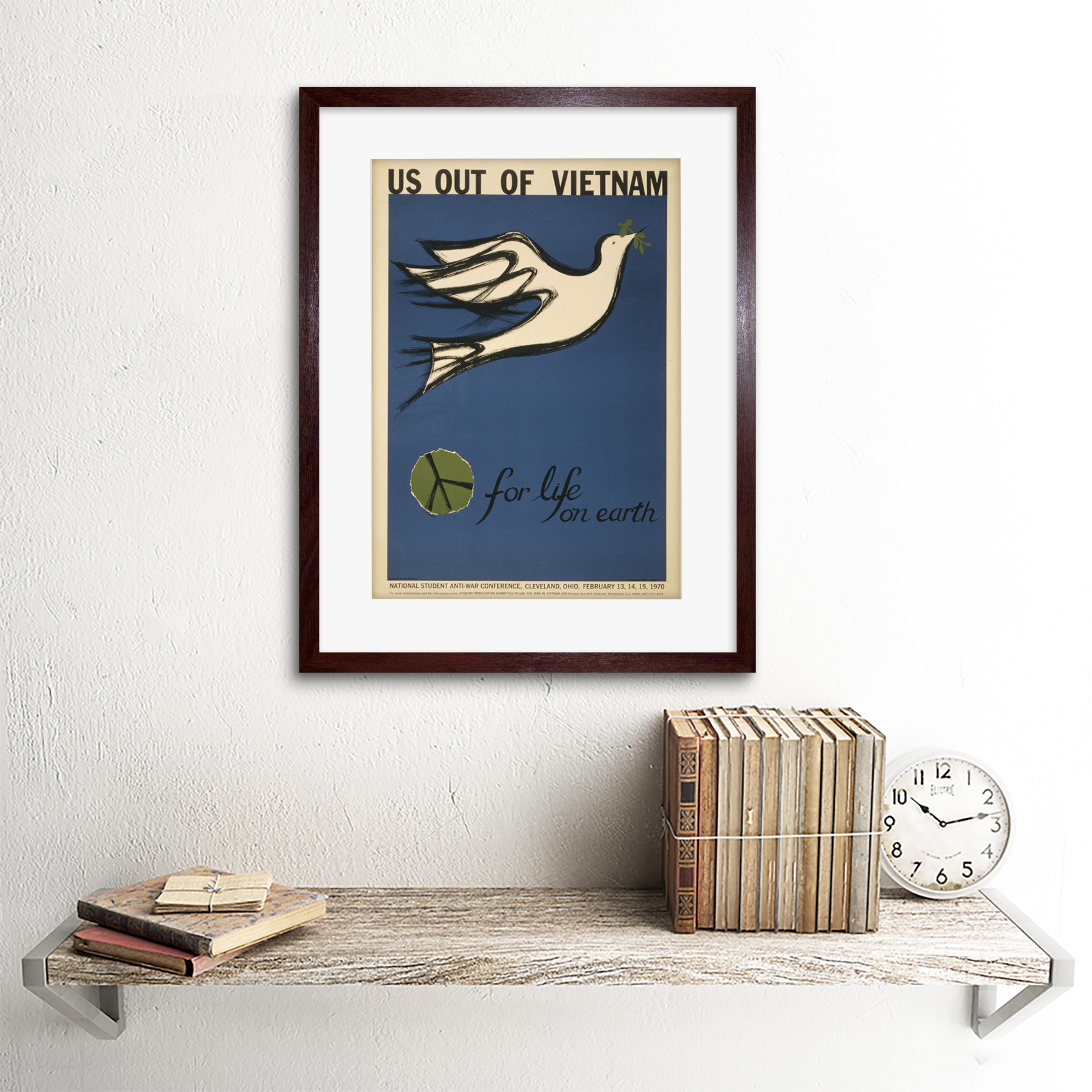 Protest Peace Dove Vietnam War Student Conference Framed Wall Art Print ...