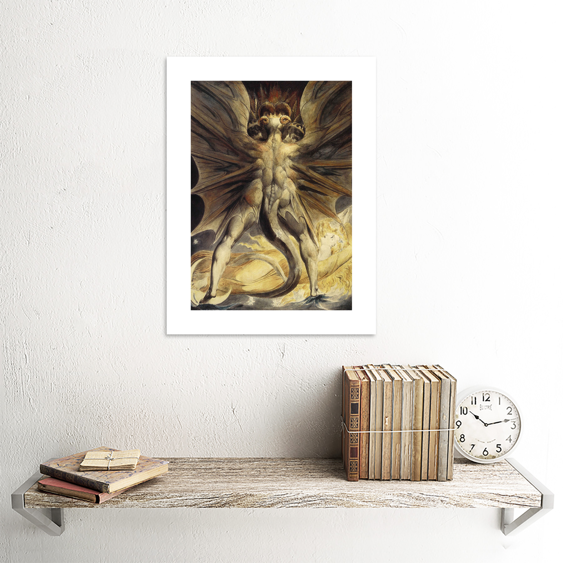 William Blake Red Dragon Woman Clothed Sun 1805 Framed Art Print 12x16 ...