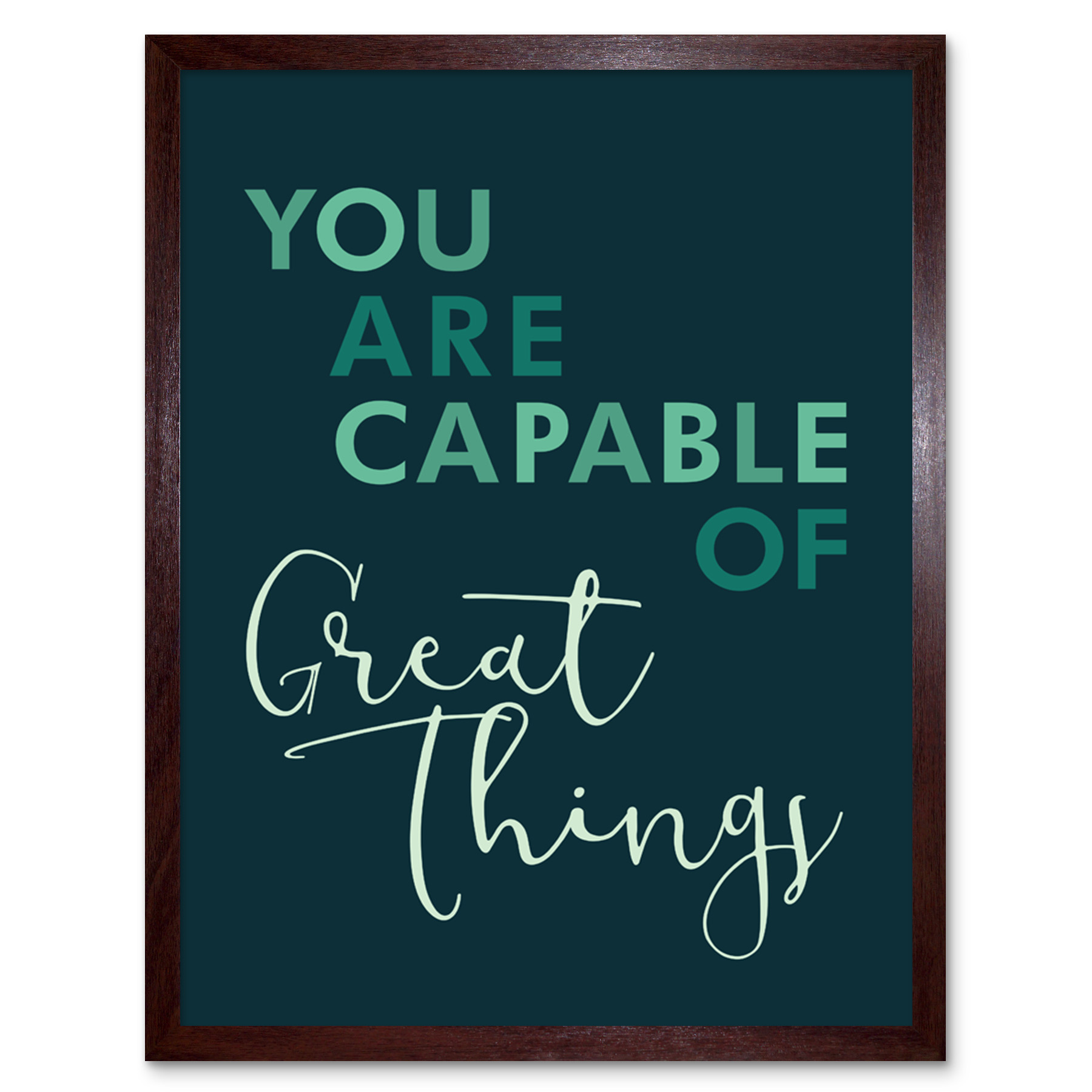 You Are Capable Great Things Wall Art Print Framed 12x16 | eBay