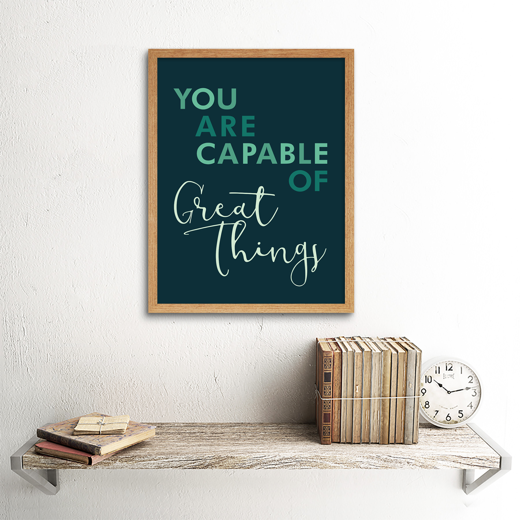 You Are Capable Great Things Wall Art Print Framed 12x16 | eBay