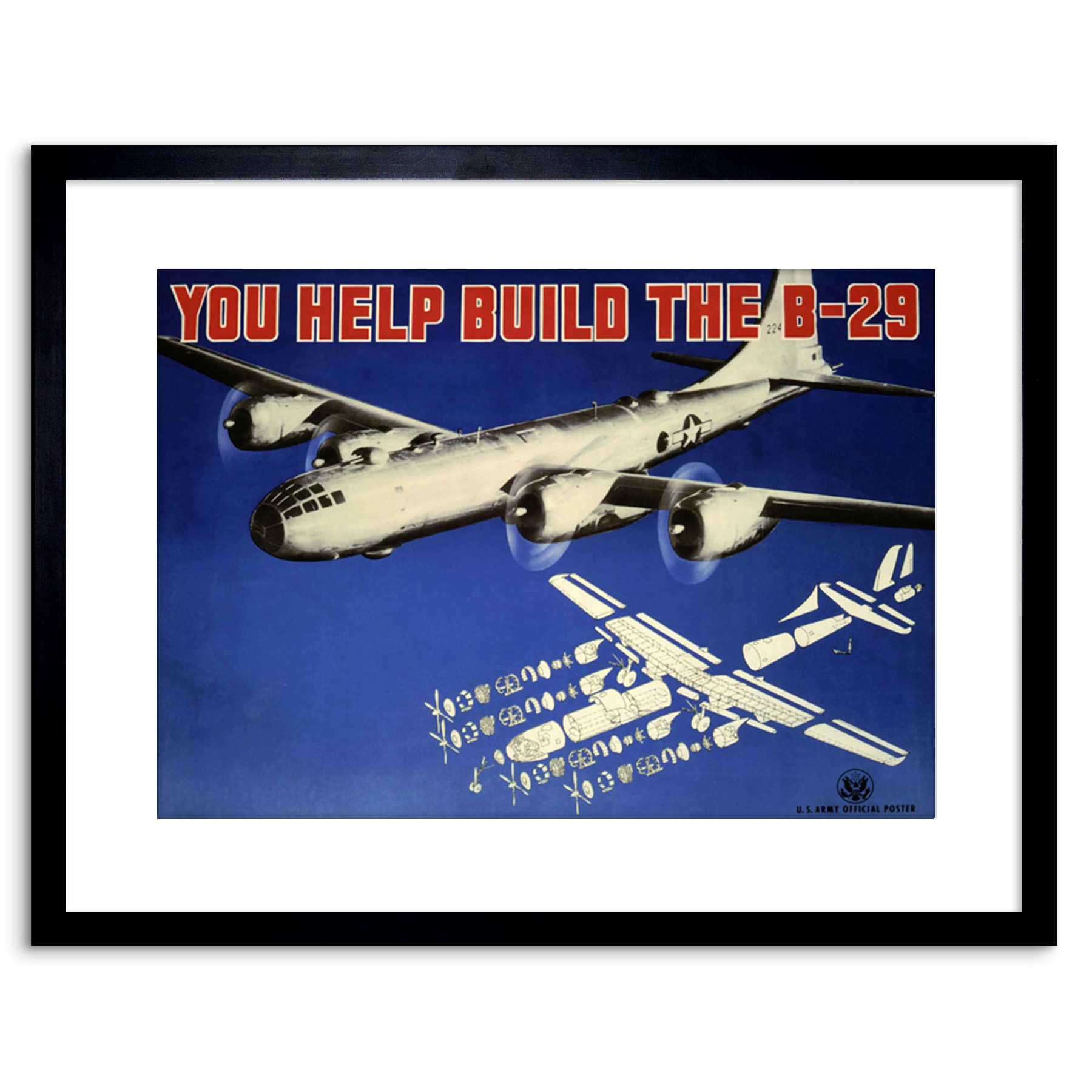 propaganda-wwi-ww2-war-b29-bomber-usa-plane-new-framed-art-print-9x7