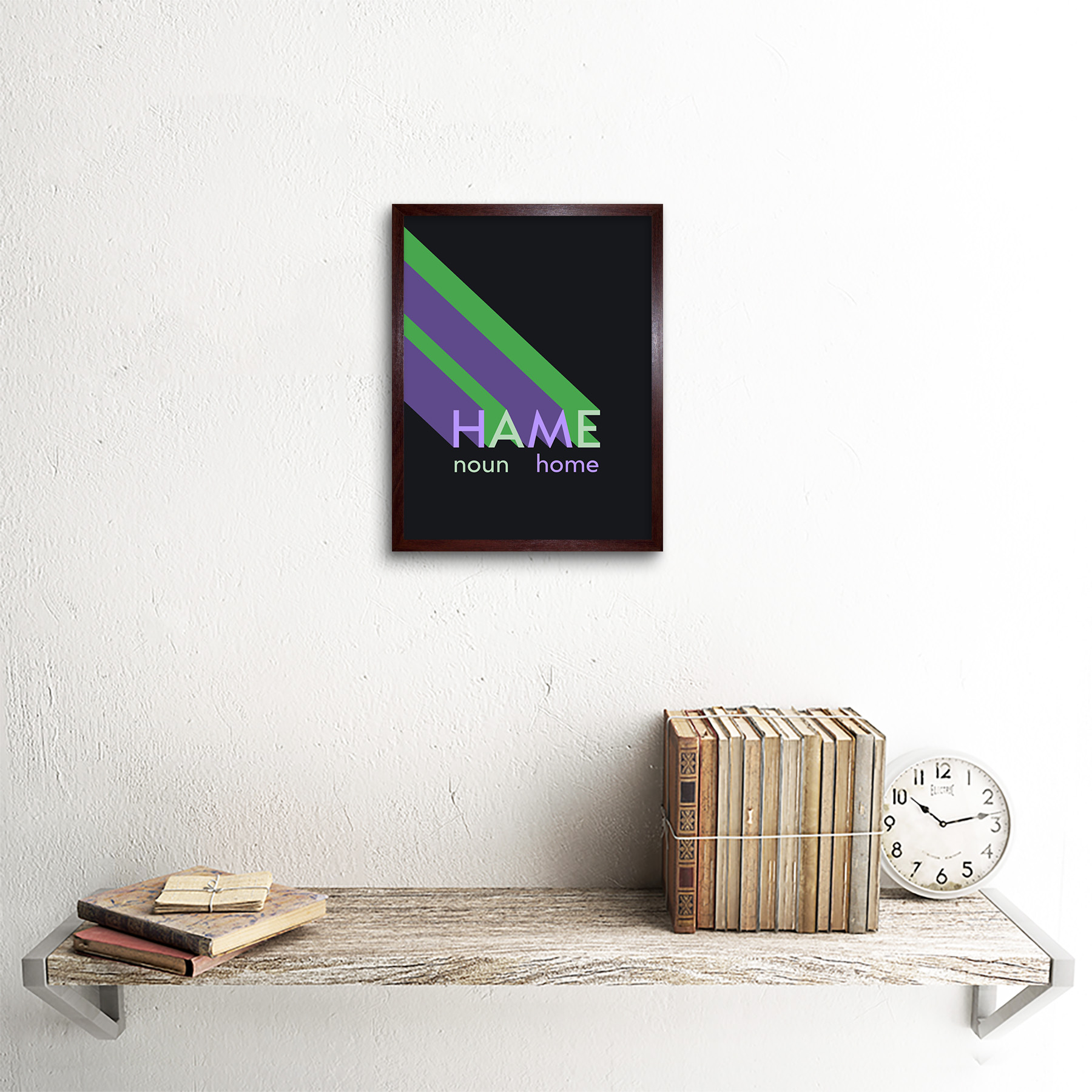 Scottish Word Definition Hame Home Scots Framed Wall Art Print 9x7 ...