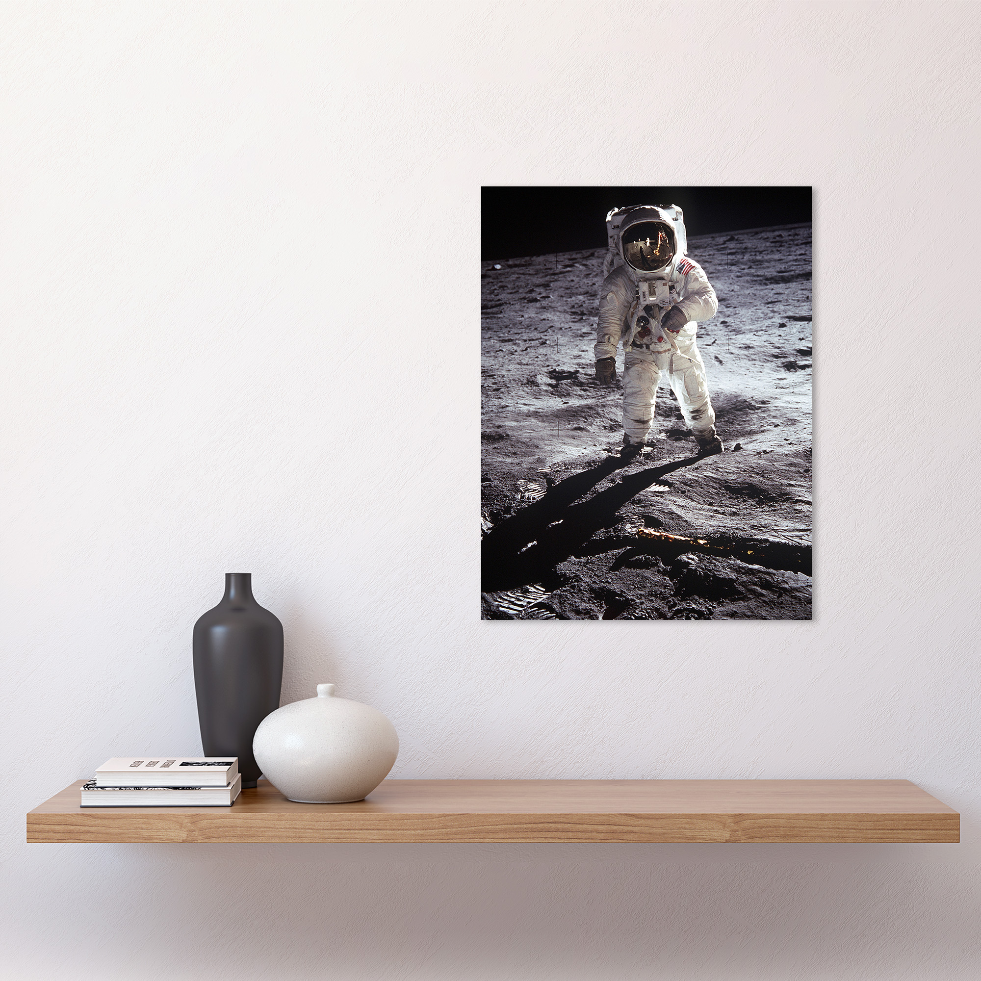 Apollo 11 Astronaut Aldrin Armstrong Moon Landing Art Print Framed ...