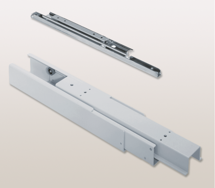 Full extension runner, D=390mm, PEKA For Wooden Cabinets White - Daro ...