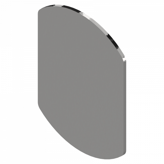 TIP-ON catch plate for doors, self adhesive, polished nickel - Daro UK Ltd