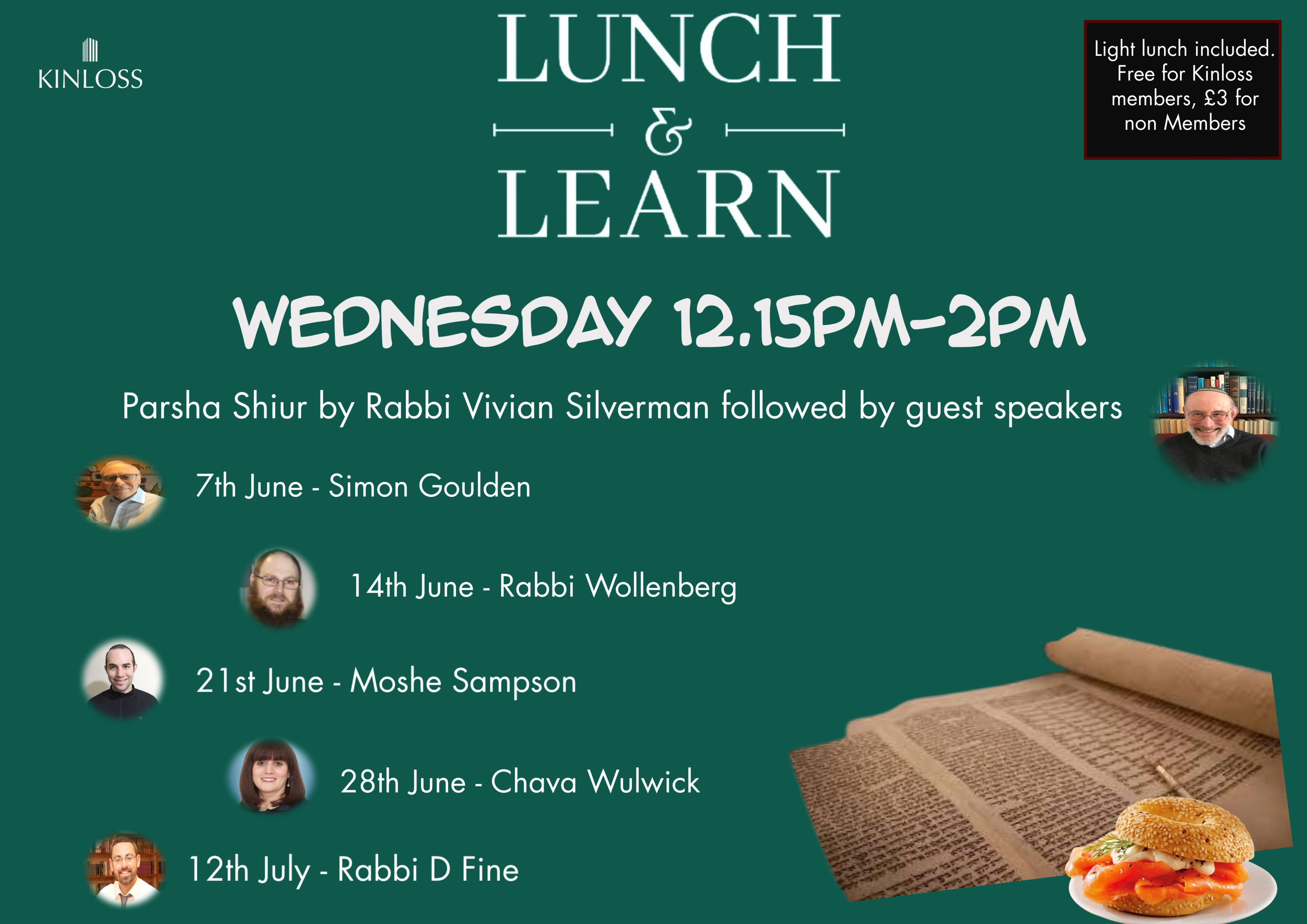 Standalone Events - Kinloss | Finchley United Synagogue