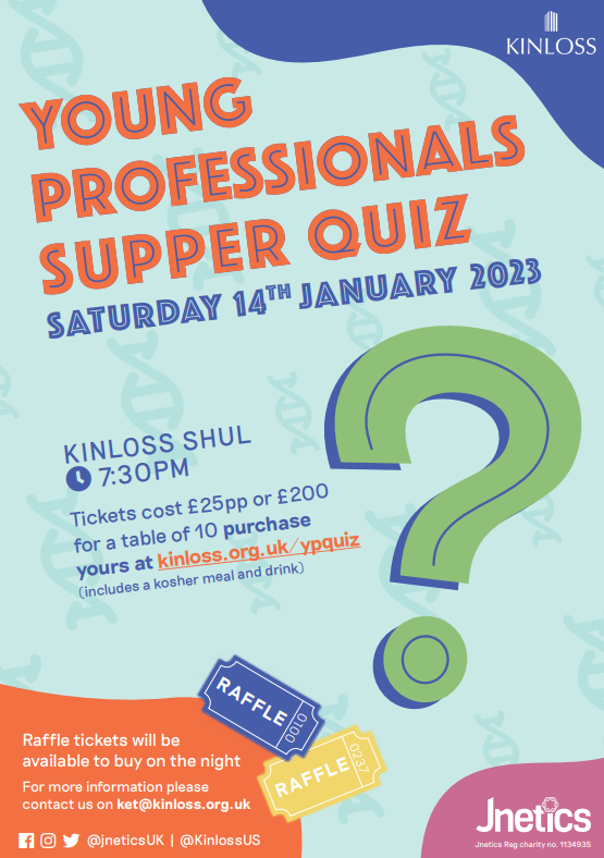 Standalone Events - Kinloss | Finchley United Synagogue