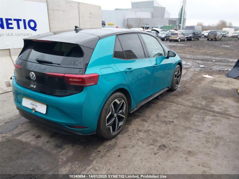 2021 VOLKSWAGEN ID3 FAMILY ELECTRIC DIRECT DRIVE 5 DOOR HATCHBACK at ...