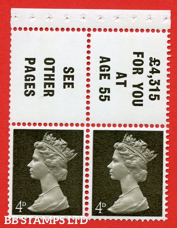 Pre-Decimal Machin Panes From Booklets – Great British Stamps 1840 to DATE. Mint & Used GB Stamps