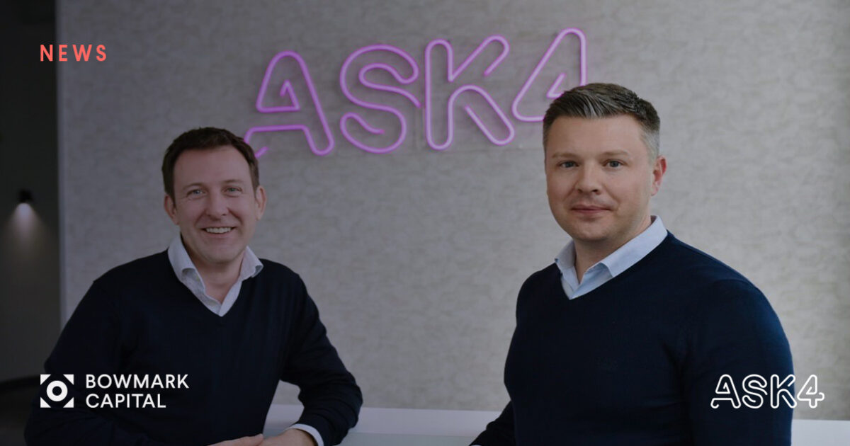 ASK4 invests in ESG technology - Bowmark Capital