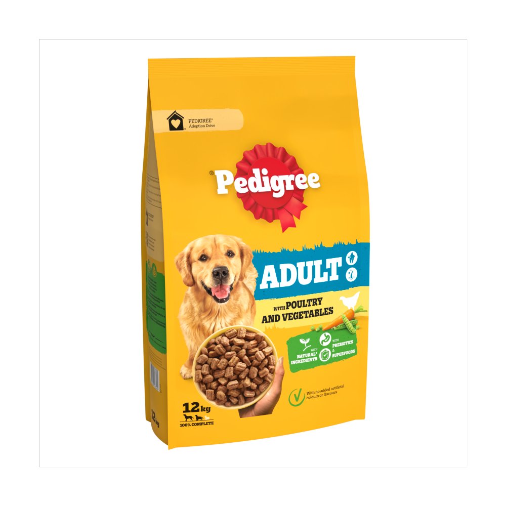 PEDIGREE DOG COMPLETE DRY WITH POULTRY AND VEGETABLES 12KG - Brand ...