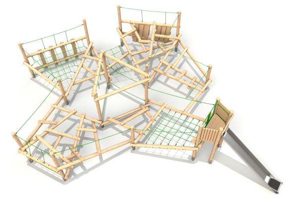 Clamber Stack 3 with Slide - A E Evans