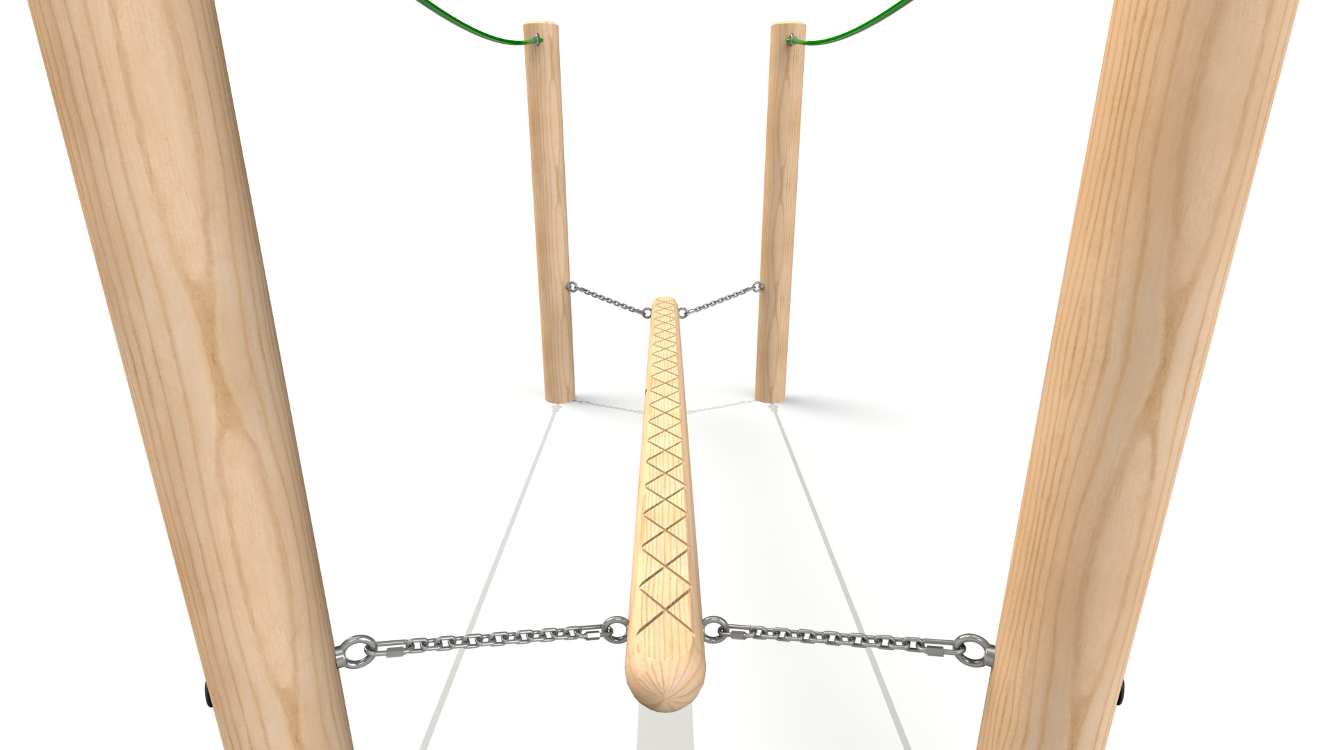 Wobble Log Bridge - A E Evans