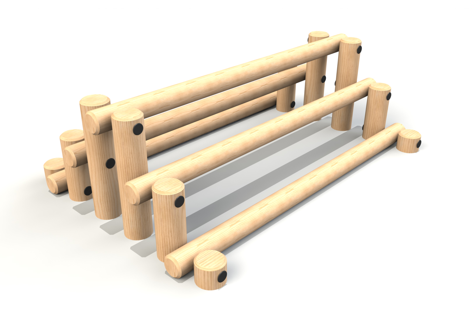 Log Hurdles - A E Evans