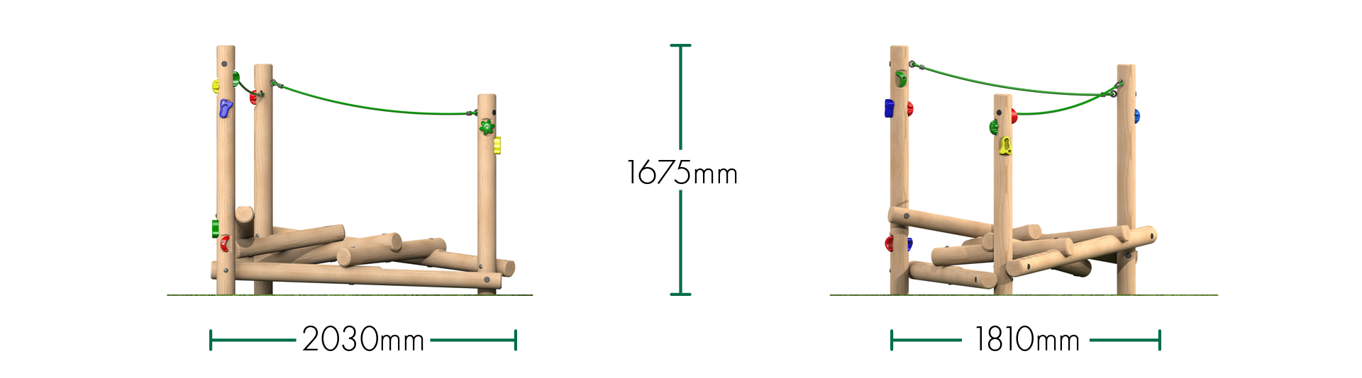 Clamber Stack Piccolo With Ropes - A E Evans