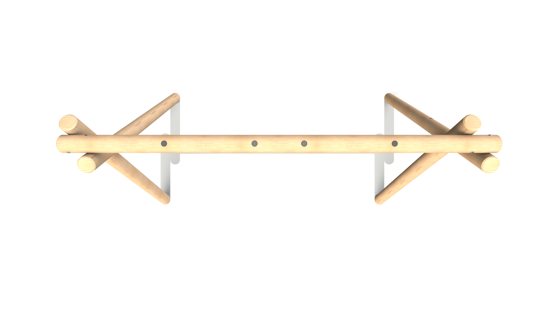 Timber Double Swing Frame Only (2.0m) - A E Evans