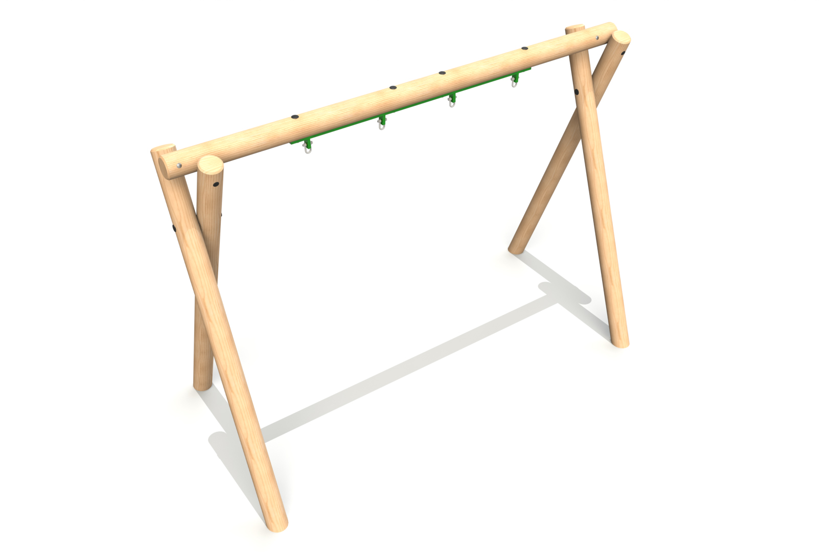 Timber Double Swing Frame Only (2.4m) - A E Evans