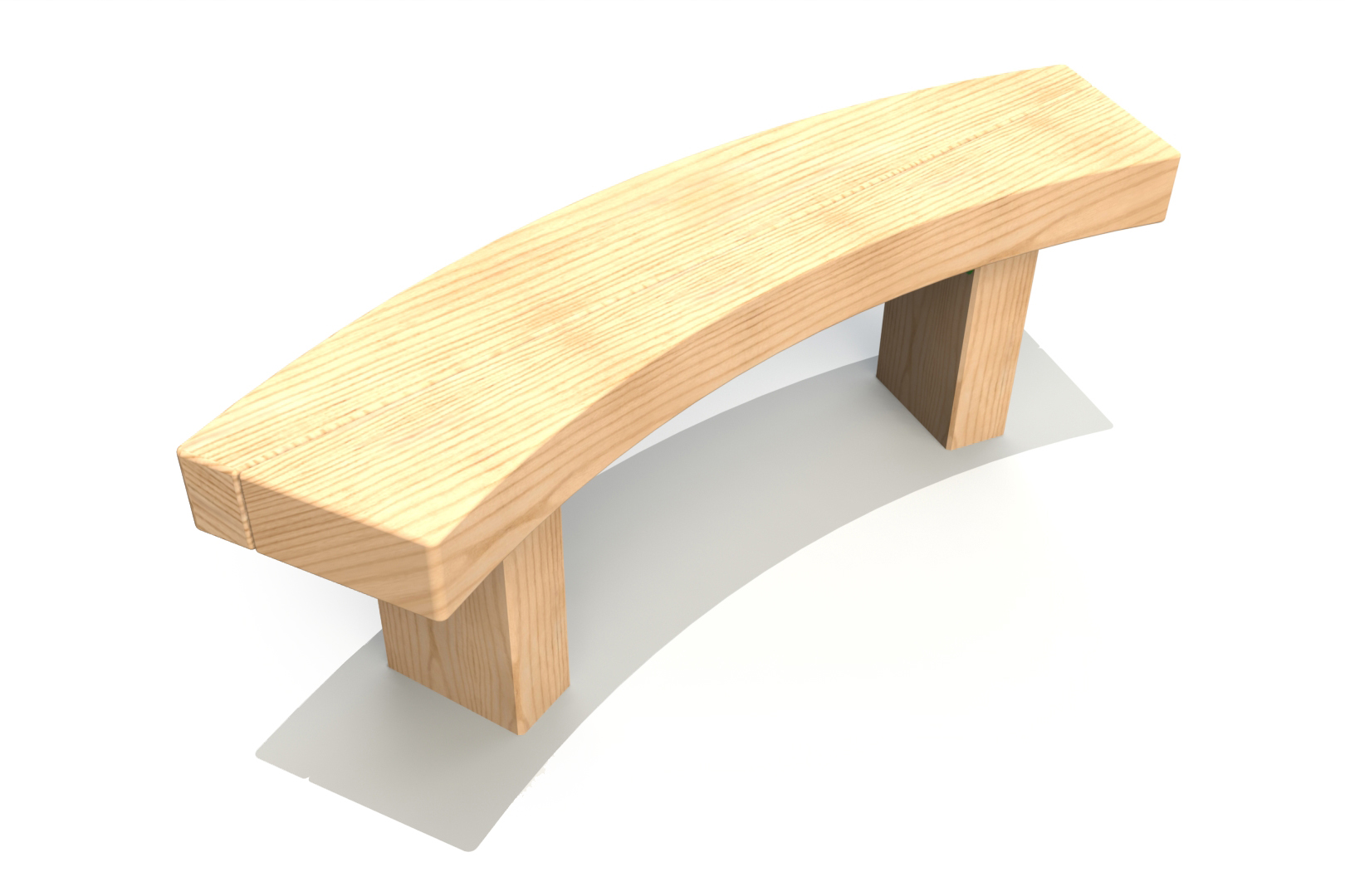 1.3m Curved Bench - A E Evans