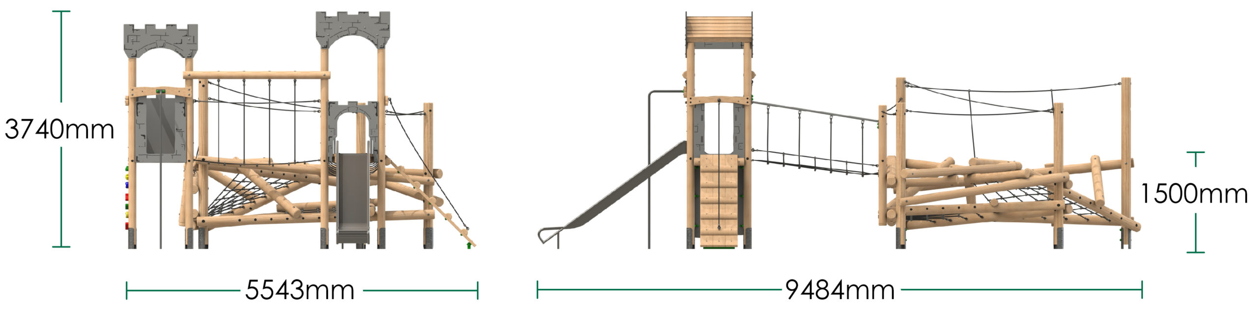 Clamber Tower 3 Double Deck Castle - A E Evans