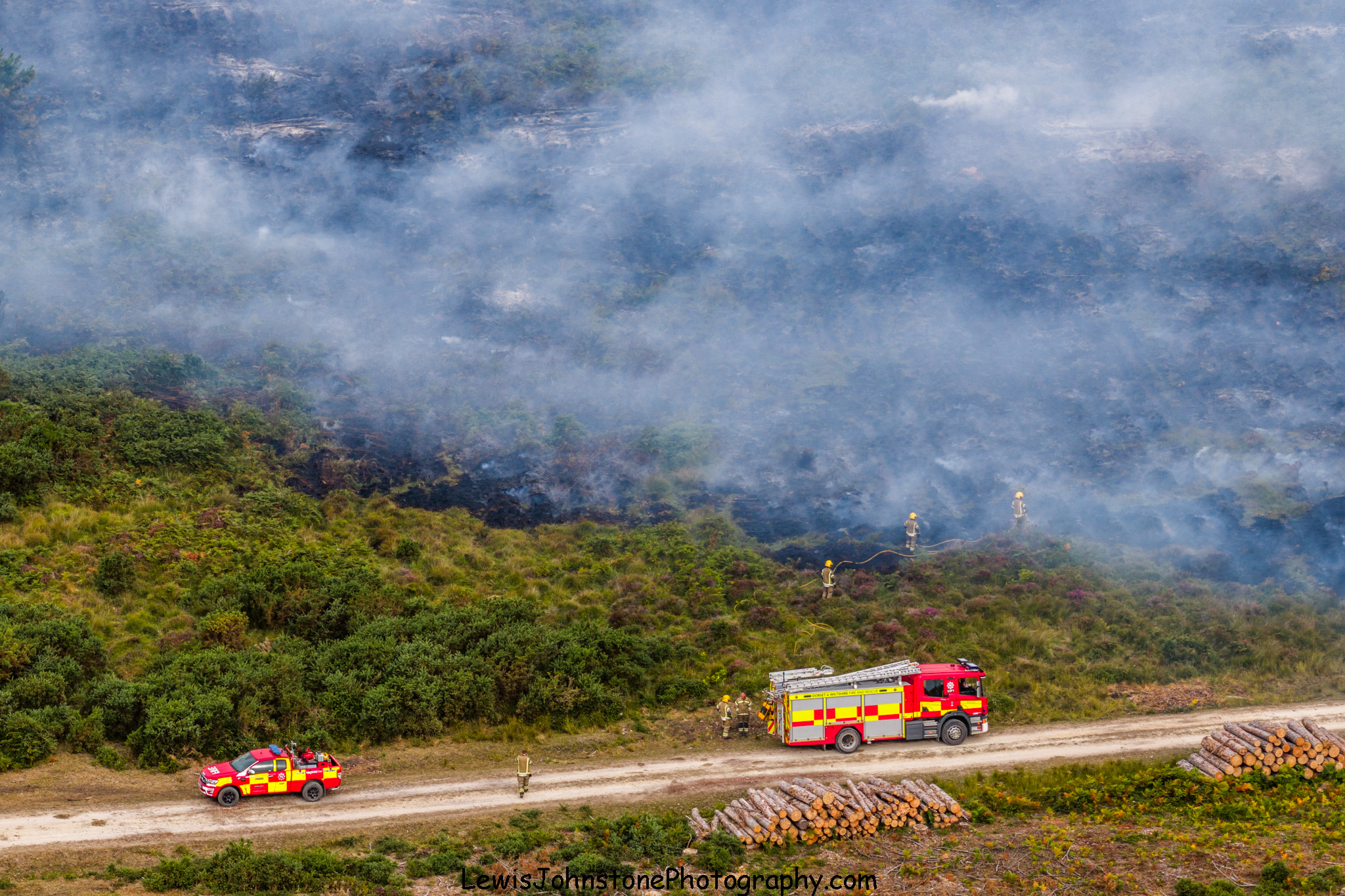 Fire services battling large blaze in Holt Heath as 69ha consumed ...