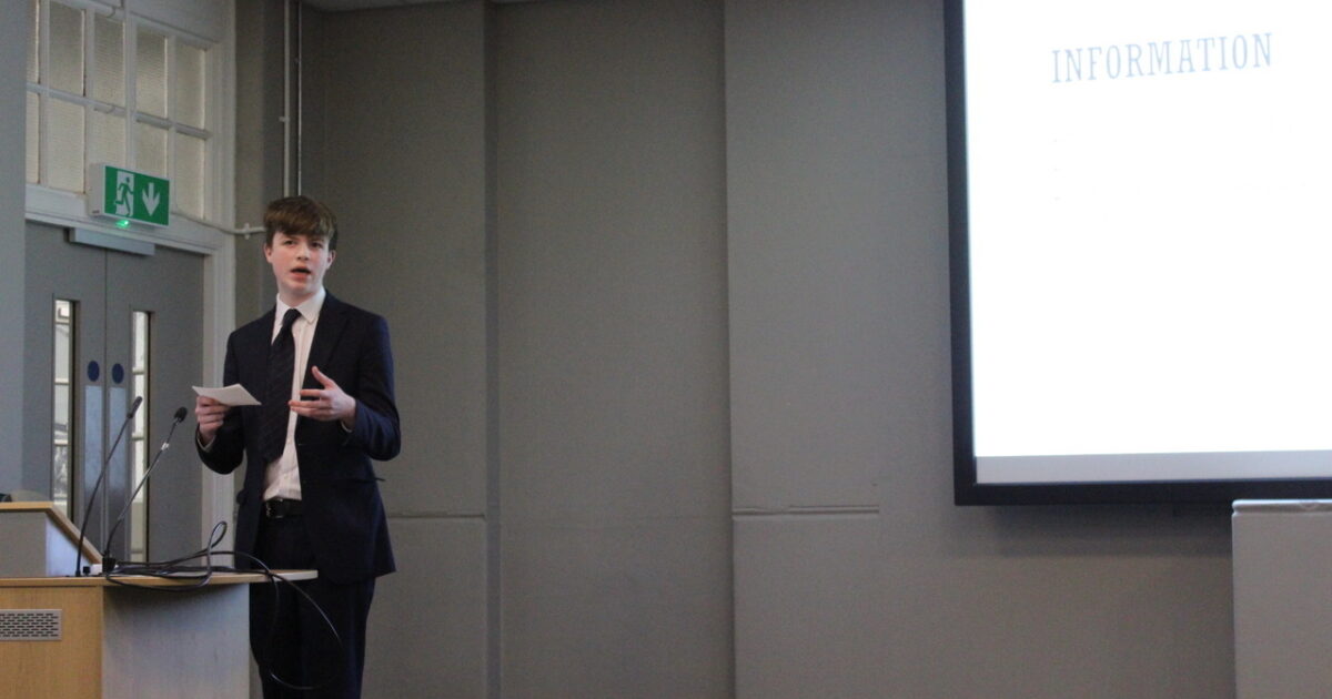 Chigwell School | James, Year 12, represents Chigwell in ARTiculation…