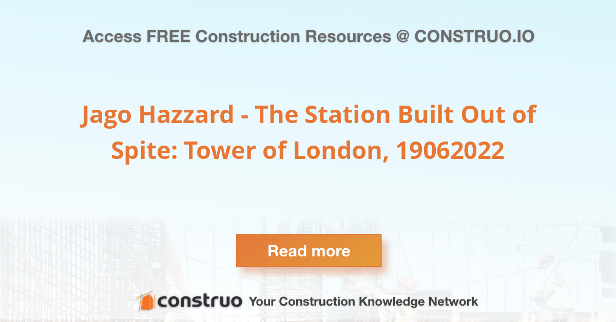 Jago Hazzard - The Station Built Out of Spite: Tower of London ...