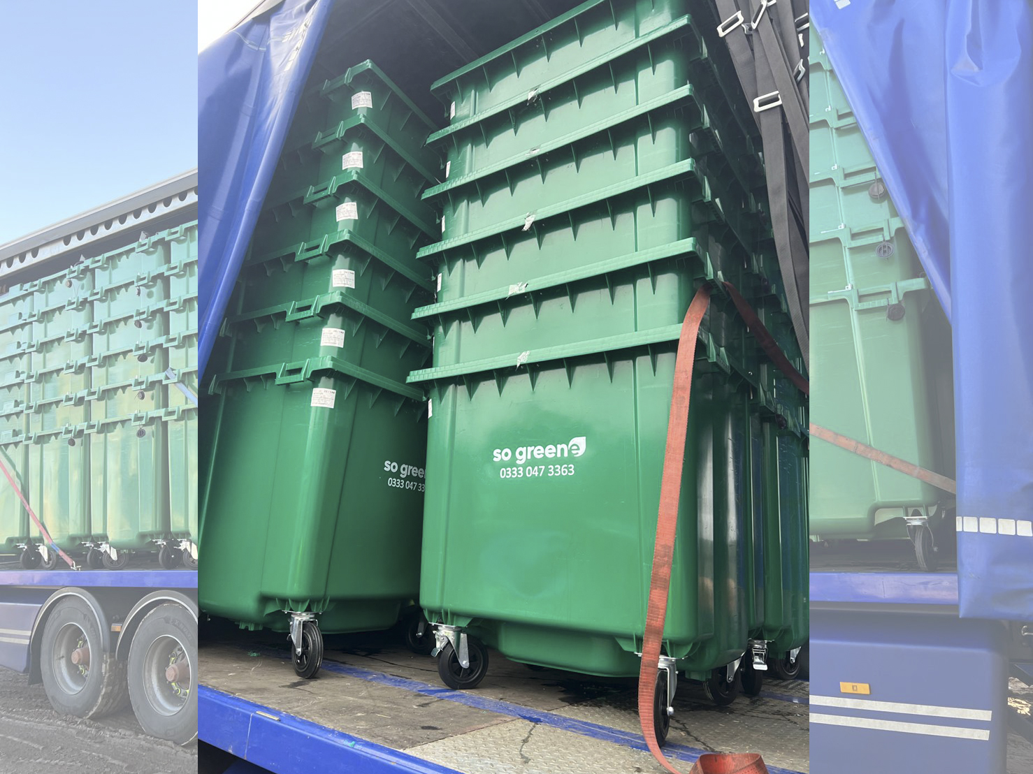 New delivery of So Greene rear-loading containers manufactured at ...