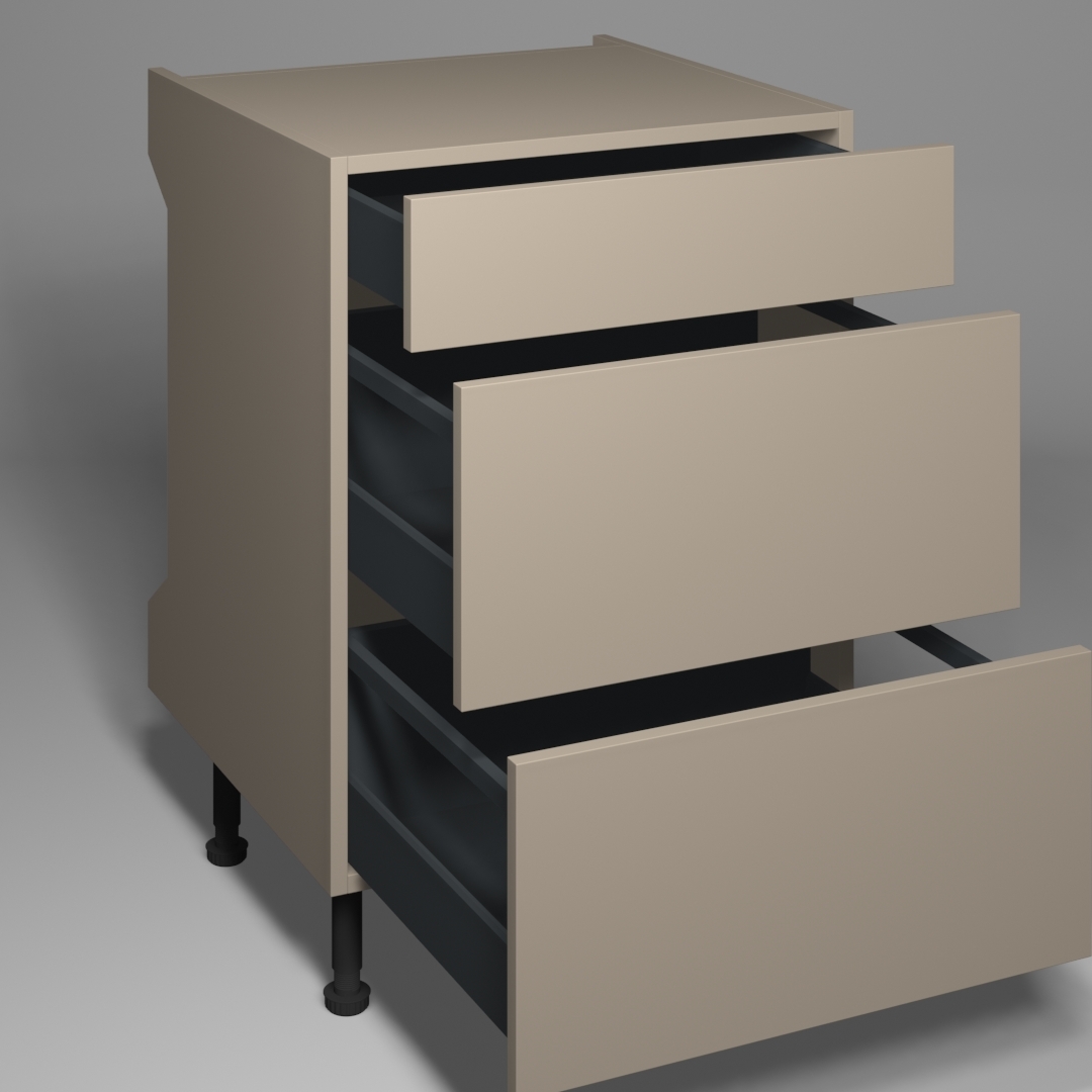 Premium 3 Drawer Base Unit | Cutsmart
