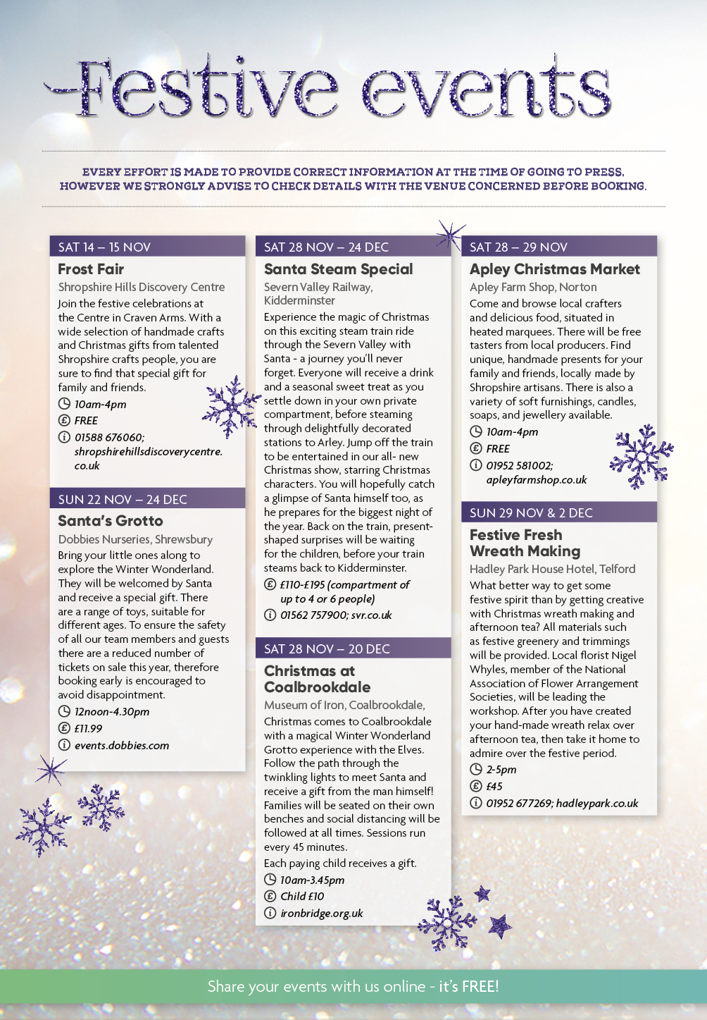 Festive events for all the family | What's What Magazine