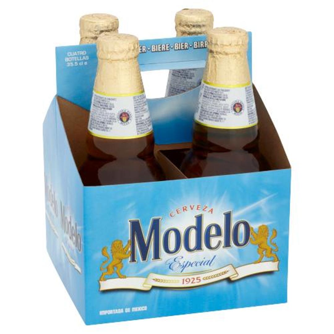 Modelo Especial Mexican Lager Beer Bottles 4pk | Nisa Local - Excel | Devo