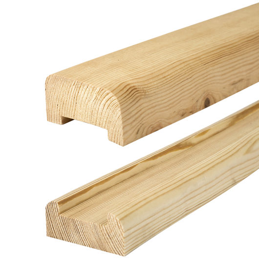 Pine Minimal Handrail & Baserail 32mm Groove