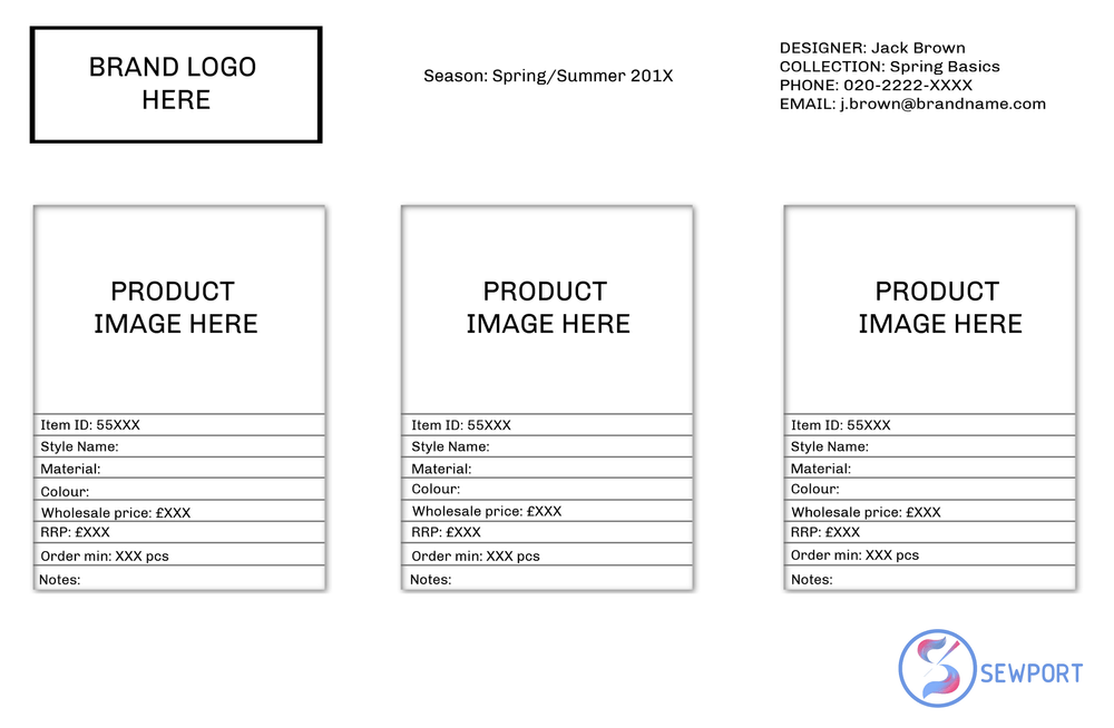 How To Create A Line Sheet Essential For Selling Wholesale Products 