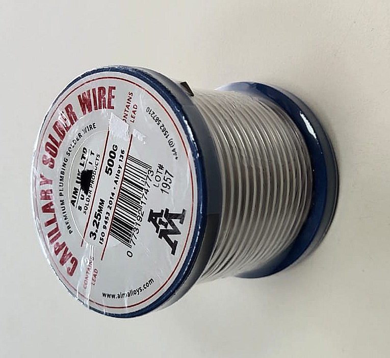 Capillary Solder Wire 3.25mm - Heating and Catering Parts
