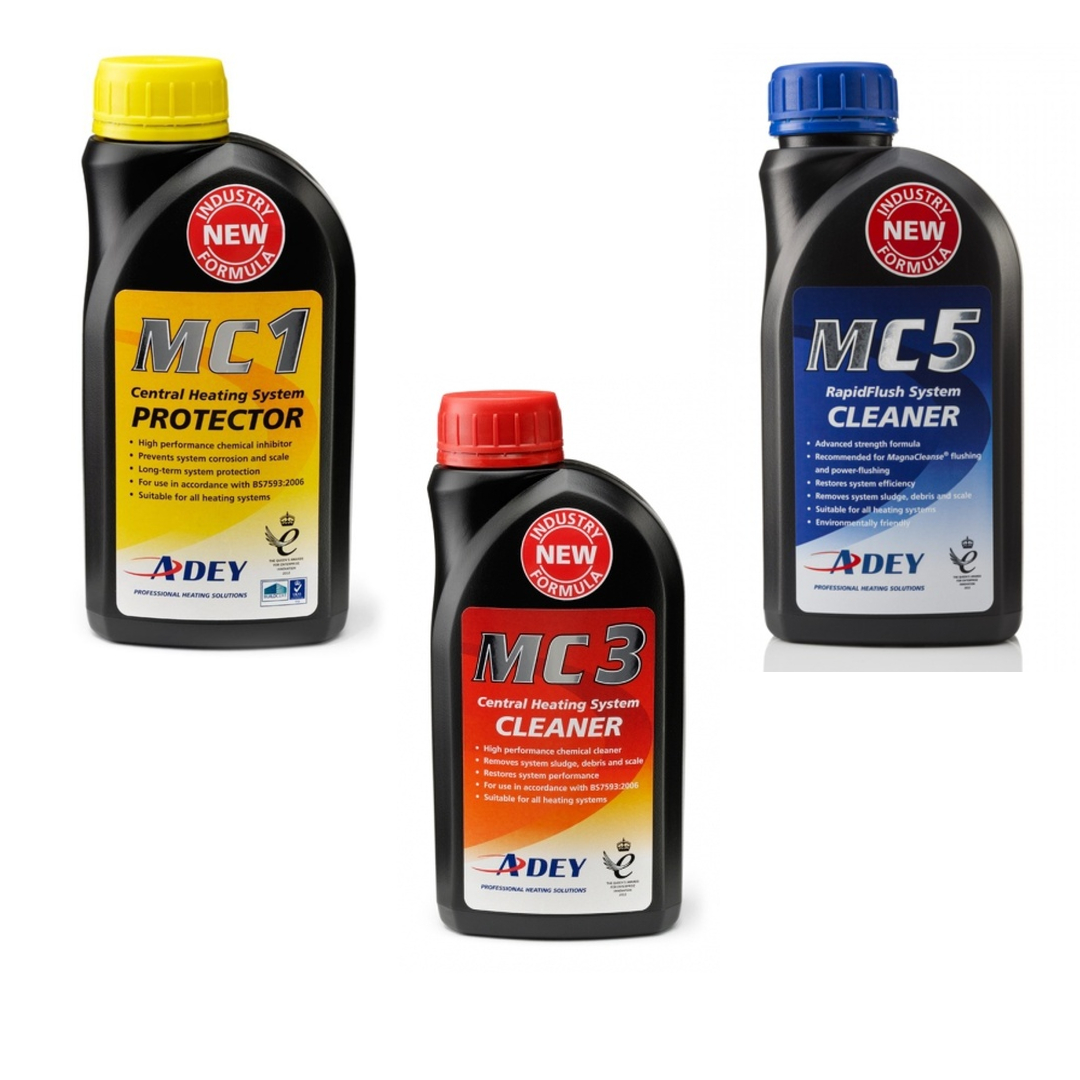 12 X 500ML Adey MagnaClean MC1 Central Heating Inhibitor - Heating ...