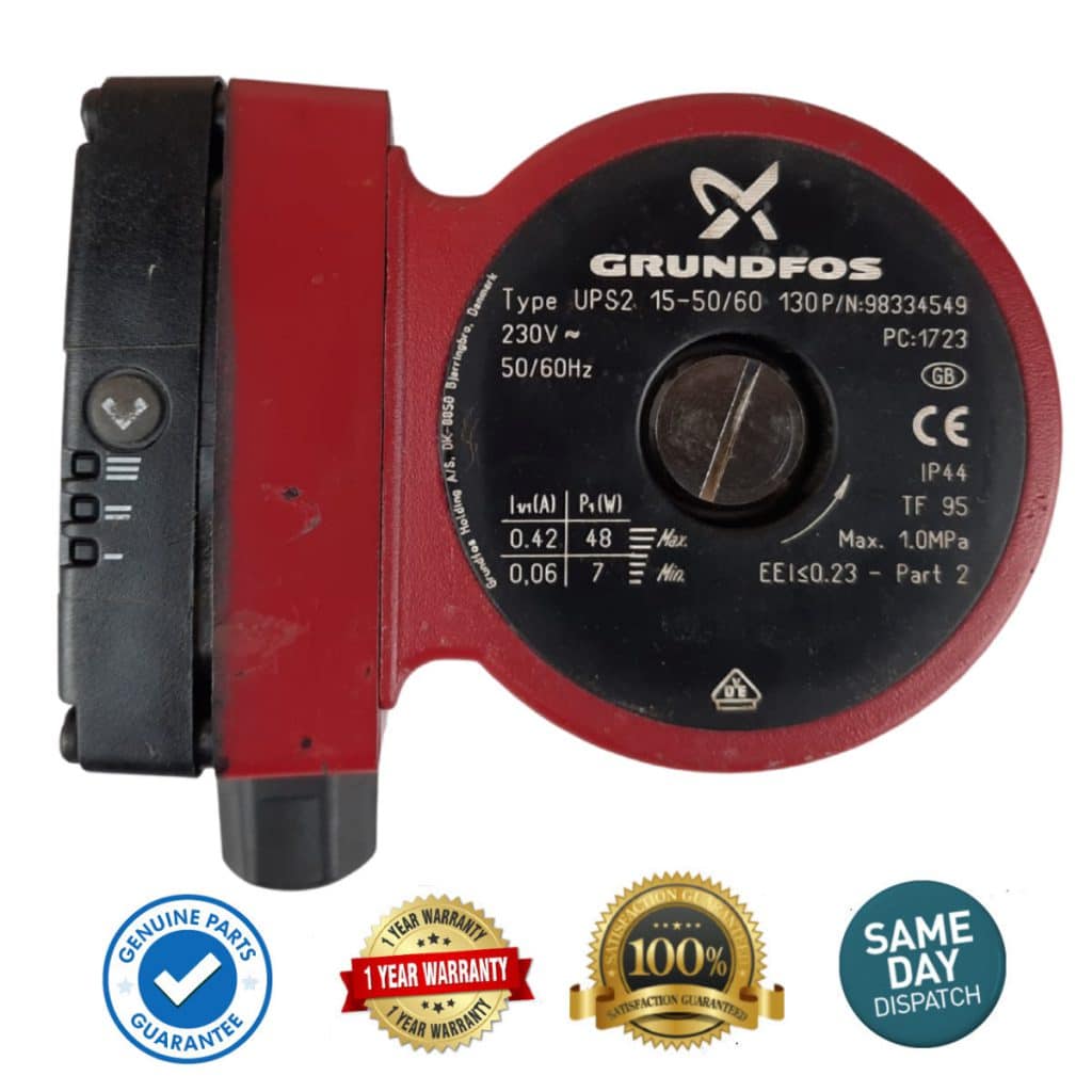 Grundfos UPS 15-50 130 P/N 59525609 Central Heating Pump