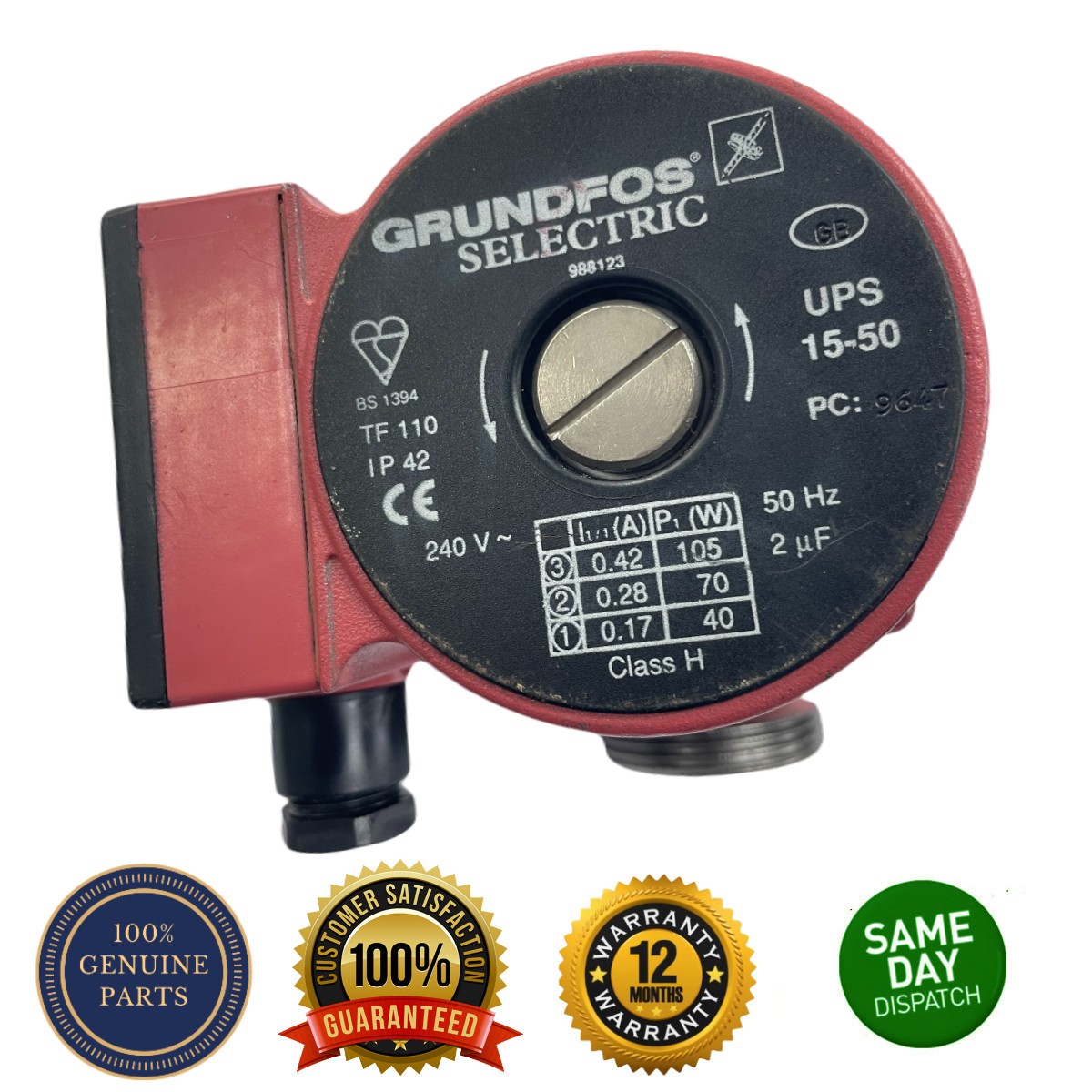 Grundfos UPS 15-60 Super Selectric 6m Pump 50526600