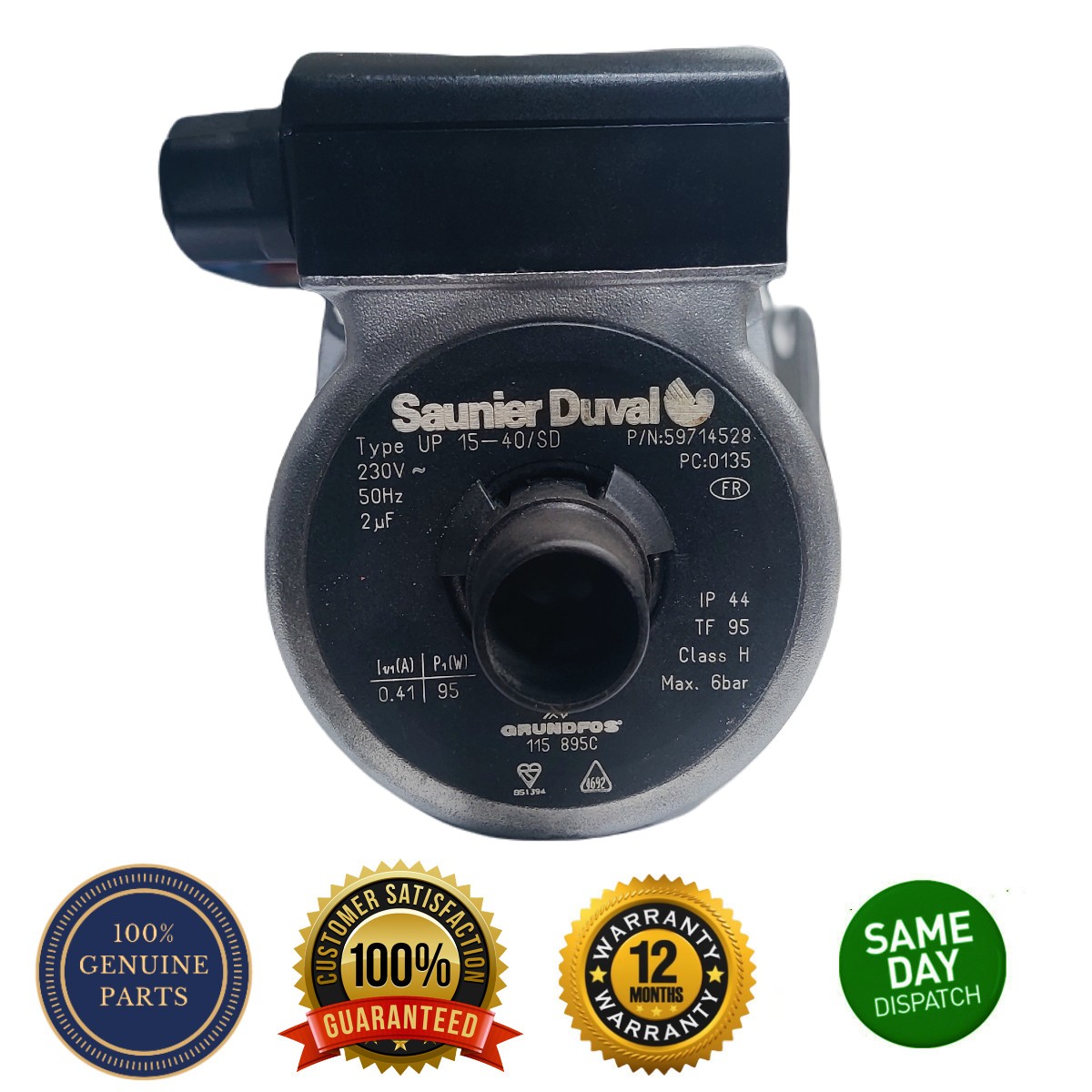 SAUNIER DUVAL ISOFAST F28E & F35E & ISOMAX F28E 59714528 PUMP 05720700 ...