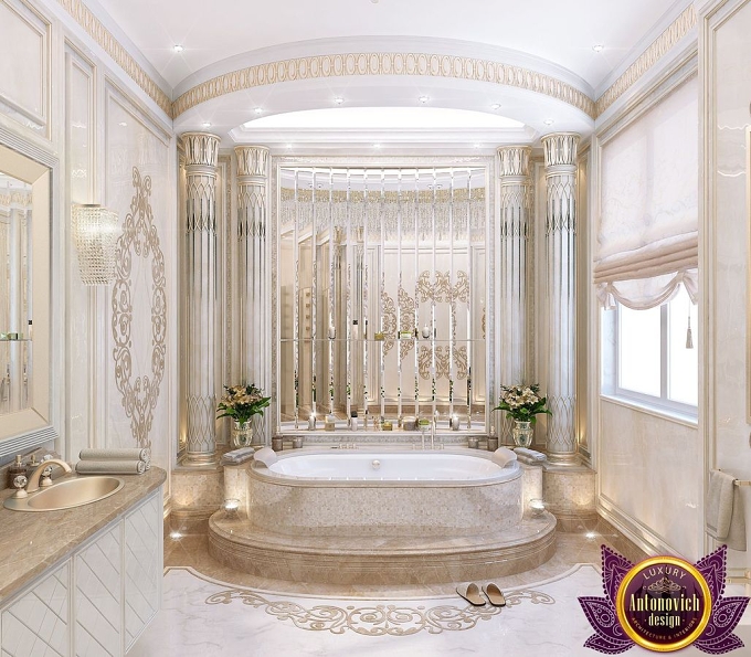 Bathroom design of Katrina Antonovich by Antonovich Group