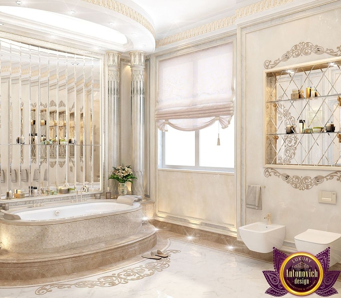 Bathroom design of Katrina Antonovich by Antonovich Group