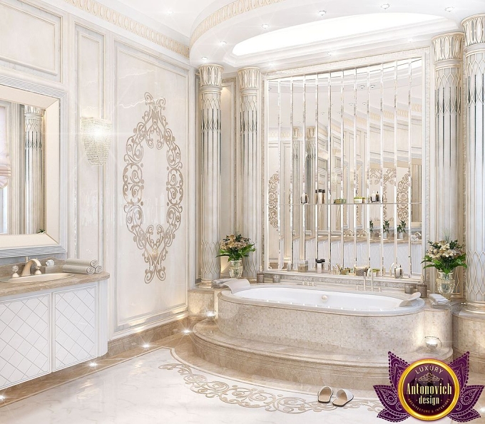 Bathroom design of Katrina Antonovich by Antonovich Group