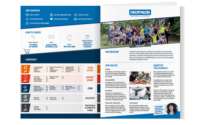 Decathlon – product catalogue by Design Marie for Decathlon UK