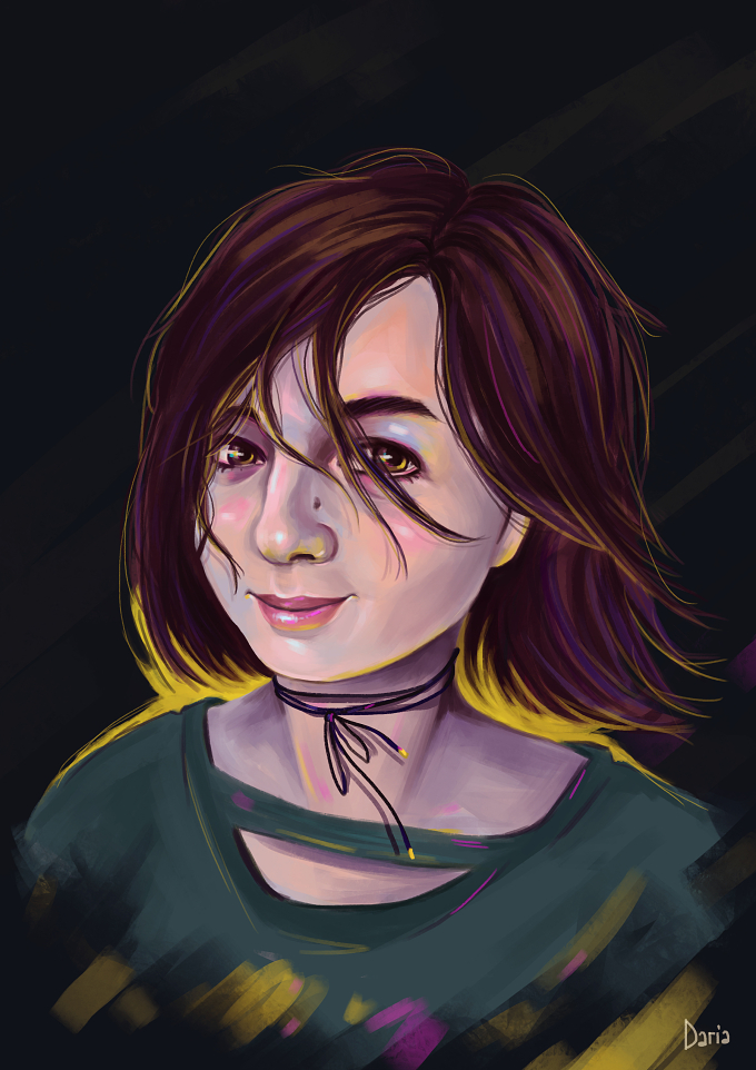 2D portraits by Daria Oss