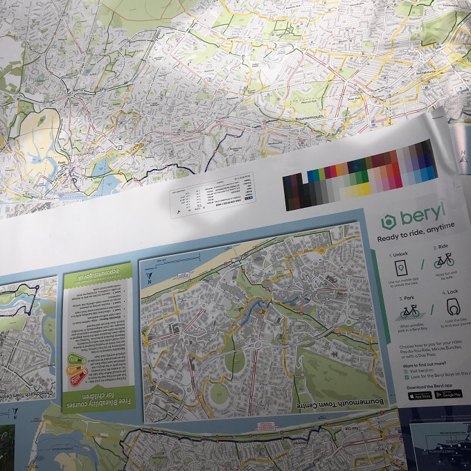 Cycle Map: Bournemouth, Christchurch & Poole (BCP Council) by FourPoint Mapping