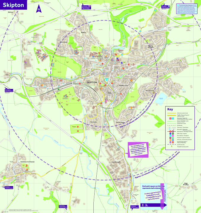 Active Travel Map: Skipton by FourPoint Mapping