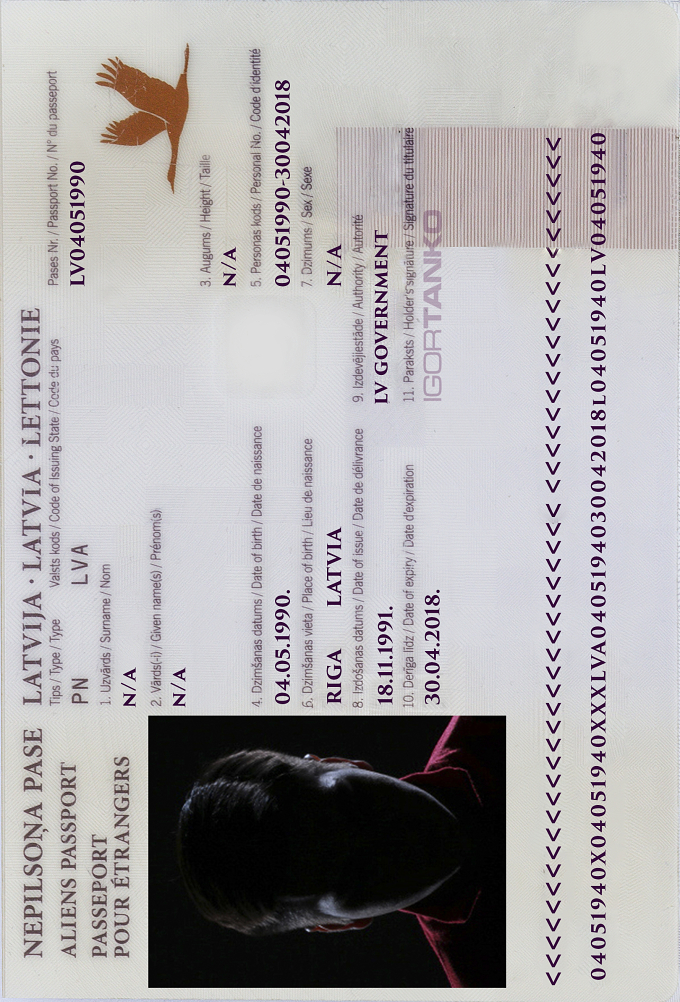 Aliens Passport by Igor Tanko