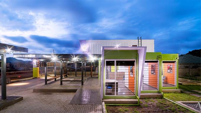 Access Bank Containers by Hitchcock Michalski for Access Bank