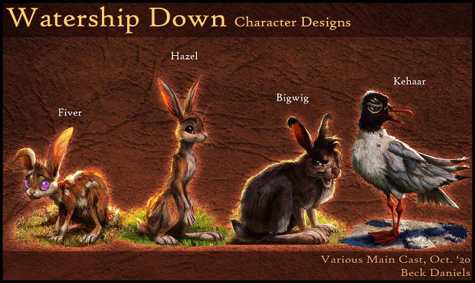 Watership Down - Character Design by Beckham Daniels
