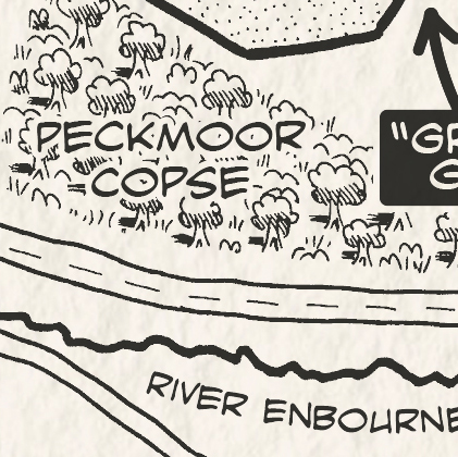 Hand-drawn Greenham Common Map by FourPoint Mapping