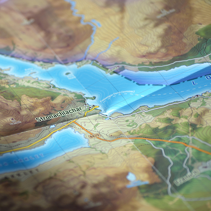 Map of Brig O' Turk and Surrounding Area by FourPoint Mapping for ...